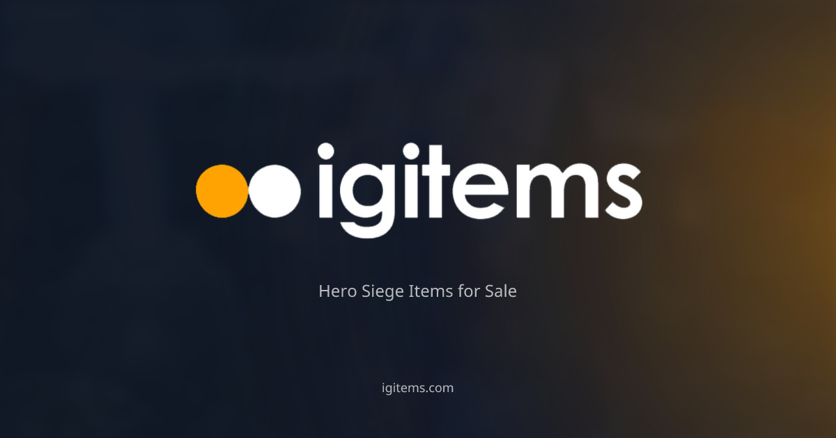 Hero Siege Items for Sale